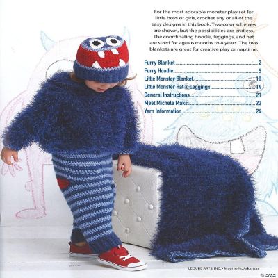 Leisure Arts Monster Play Sets Crochet Bk