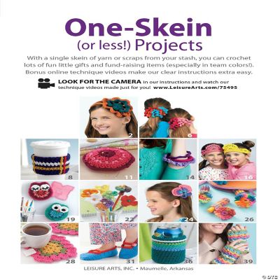 Leisure Arts One Skein Or Less Projects Crochet Bk