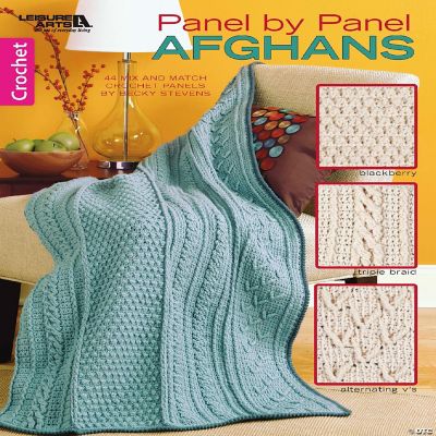 Leisure Arts Panel By Panel Afghans Crochet Bk | Oriental Trading