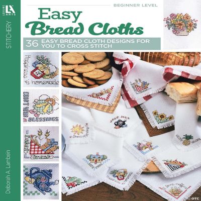 Leisure Arts 36 Easy Bread Cloths/Cross Stitch Bk