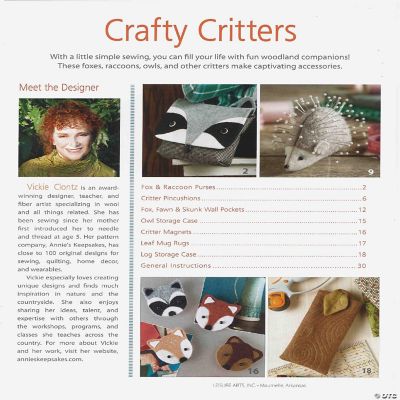 Leisure Arts Crafty Critters Bk