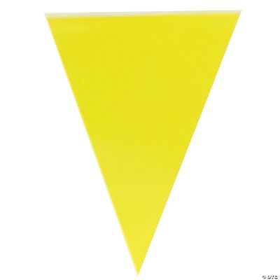 Wrapables Yellow Triangle Pennant Banner Party Decorations | Oriental ...