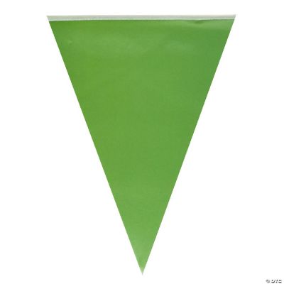 Wrapables Green Triangle Pennant Banner Party Decorations | Oriental ...
