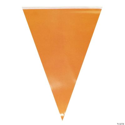 Wrapables Orange Triangle Pennant Banner Party Decorations | Oriental ...