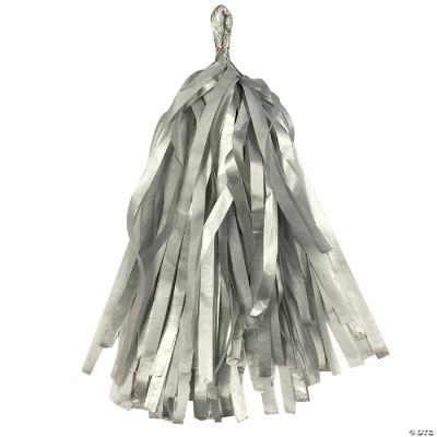 Wrapables Metallic Silver 14 Inch Tissue Paper Tassels Party ...