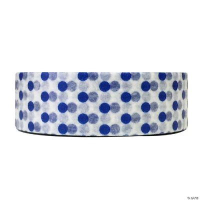 Wrapables Decorative Washi Masking Tape, Medium Royal Blue Dots ...
