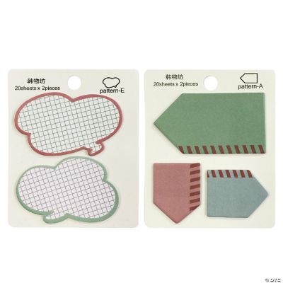 Wrapables Exclamation Bubble Memo Sticky Notes (Set of 2), Arrows and ...