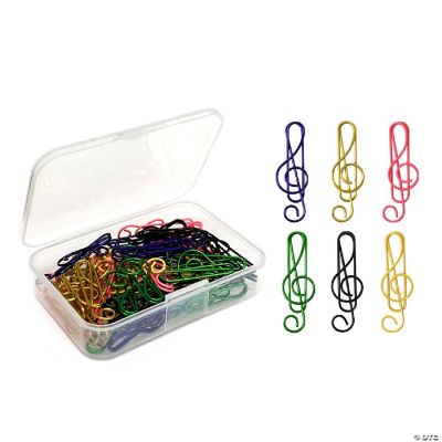 Wrapables Paper Clips (Set of 50), Treble Clef | Oriental Trading