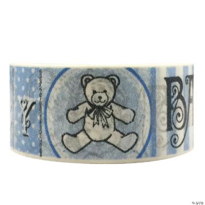 Wrapables Colorful Patterns Washi Masking Tape, It’s a Boy size ...