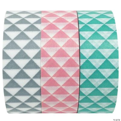 Wrapables Vector Triangles 10M x 15mm Washi Masking Tape (set of 3 ...