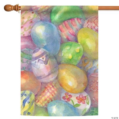 Toland Home Garden 28" x 40" Easter Eggs House Flag