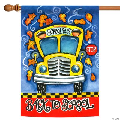 Toland Home Garden 28" x 40" Back To School House Flag