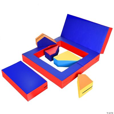 Costway 4-in-1 Crawl Climb Foam Shapes Playset Softzone Toy Toddler ...