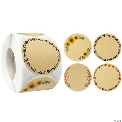 Wrapables 2 inch Canning Mason Jar Labels, Kraft Stickers (500pcs ...