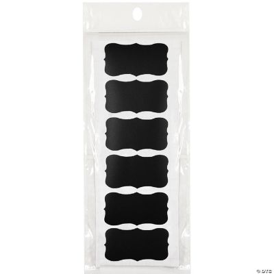 Wrapables Set of 60 Chalkboard Labels / Chalkboard Stickers, 2" x 1 ...