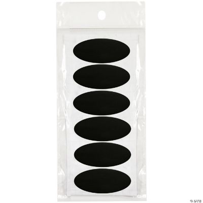 Wrapables Set of 60 Oval Chalkboard Labels / Chalkboard Stickers (2.125 ...