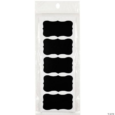 Wrapables Set of 40 Chalkboard Labels / Chalkboard Stickers, 2" x 1 ...