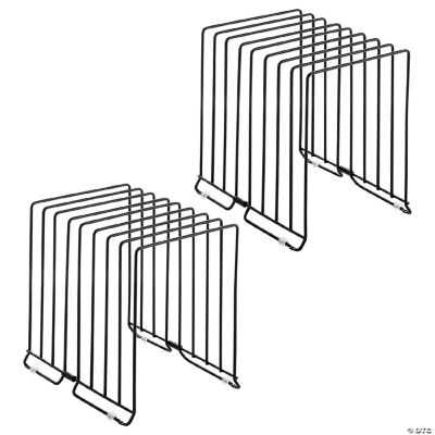 mDesign Large Metal 8 Slot Baking Sheet/Appliance Organizer Rack, 2 ...