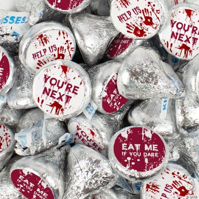 300 Pcs Halloween Party Candy Chocolate Hershey's Kisses (3lb) - Bloody ...
