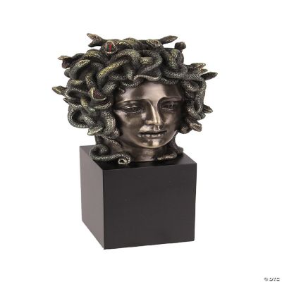Veronese Design Cast Bronze Resin Medusa Head Figure on Plinth Bust ...
