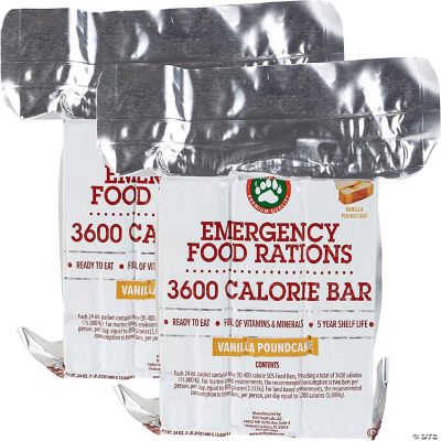 Grizzly Gear Emergency Food Rations- 3600 Calorie Lemon Bars (2 Pack ...