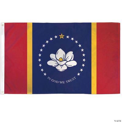 3x5 Mississippi State Polyester Flag Banner Pennant