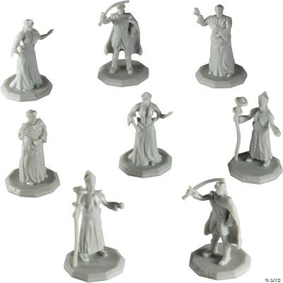 Monster Townsfolk Mini Fantasy Figures - 8pc Paintable Nobility Class ...