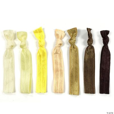 Wrapables Assorted Ribbon Hair Ties Ponytail Holders, Savanna ...