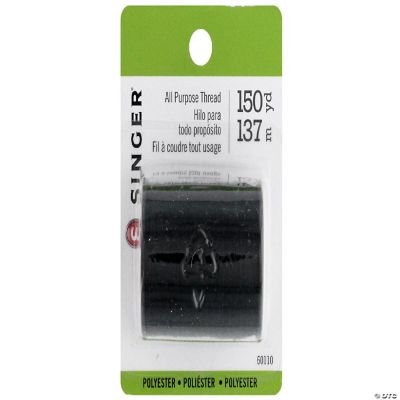 Singer Thread All Purpose Poly 150yd Black