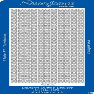 Ecstasy Crafts Outline Sticker - Deco Stickers - Silver