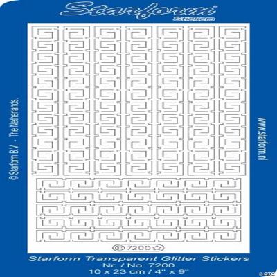 Ecstasy Crafts Glitter Sticker - Deco Stickers - Glitter Black