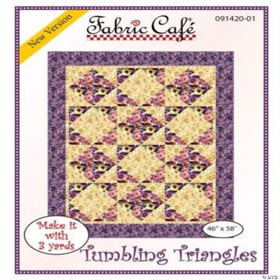 Tumbling Triangles Pattern New for Fabric Cafe 46x58