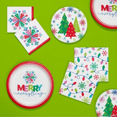 48 Pc. Merry Everything Christmas Party Kit for 8 Guests