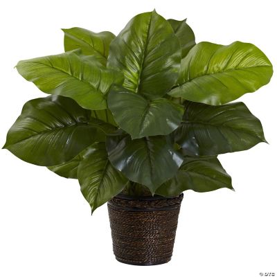 Nearly Natural 29" Large Leaf Philodendron Silk Plant (Real Touch), Green