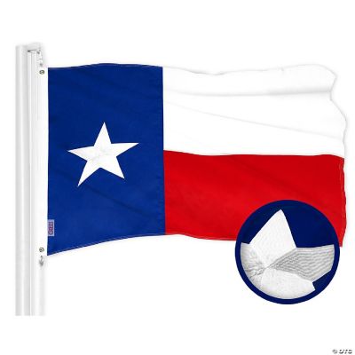 G128 20x30 In 1PK Texas Embroidered 210D Polyester Flag | Oriental Trading
