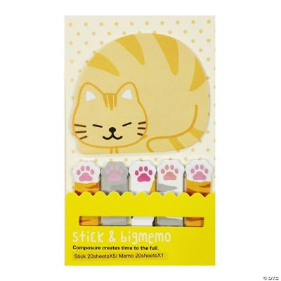 Wrapables Bookmark and Memo Sticky Notes, Kitten & Paws | Oriental Trading
