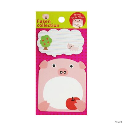 Wrapables Talking Animal Memo Bookmark Sticky Notes (Set of 2), Pig ...