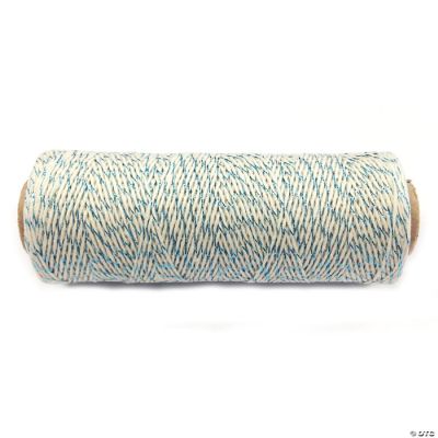 Wrapables Cotton Baker's Twine 4ply 110 Yard, Blue Metalic | Oriental ...