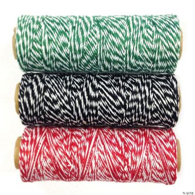 Wrapables Cotton Baker's Twine 4ply 330 Yards (Set of 3 Spools x 110 ...