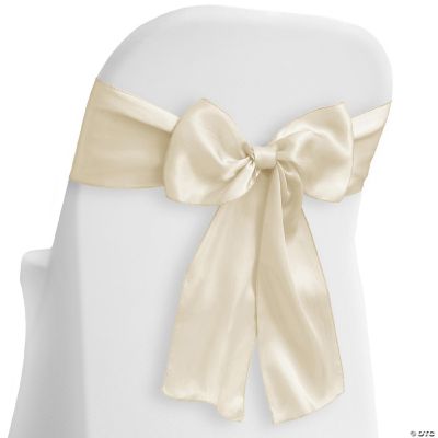 Lann's Linens 100 Satin Wedding Chair Cover Bow Sashes - Ribbon Tie ...
