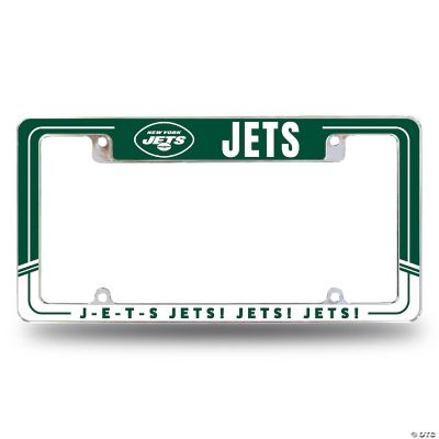 Rico Industries NFL Football New York Jets Two-Tone 12" x 6" Chrome All ...
