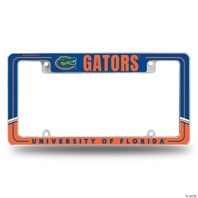 Rico Industries NCAA Florida Gators Two-Tone 12" x 6" Chrome All Over ...