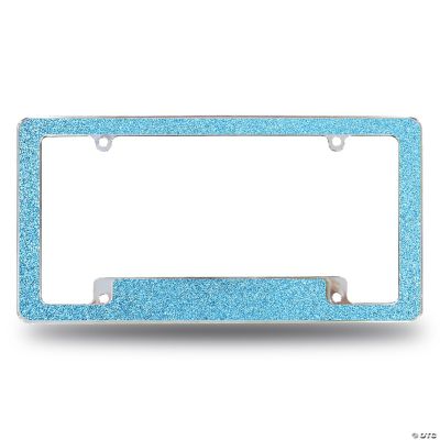 Rico Industries Light Blue Glitter All Over Automotive License Plate ...