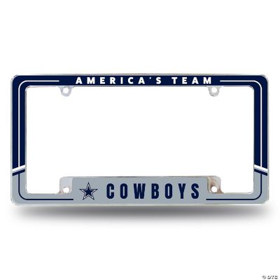 Rico Industries NFL Football Dallas Cowboys Two-Tone 12" x 6" Chrome ...