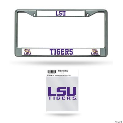 Rico Industries NCAA LSU Tigers 12" x 6" Chrome Frame With Plastic ...