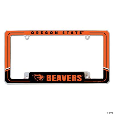 Rico Industries NCAA Oregon State Beavers Two-Tone 12" x 6" Chrome All ...