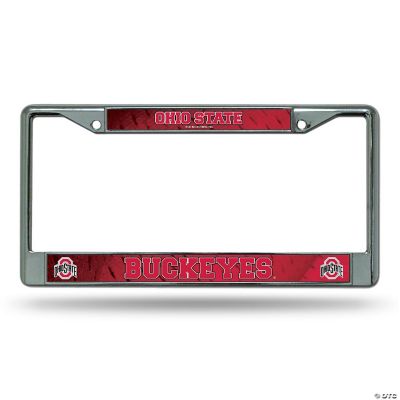 Rico Industries NCAA Ohio State Buckeyes 12" x 6" Chrome Frame With ...