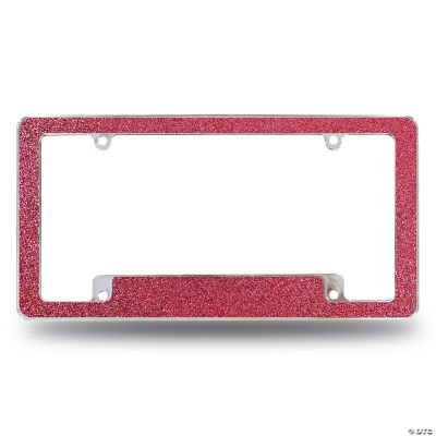 Rico Industries Deep Red Glitter All Over Automotive License Plate ...
