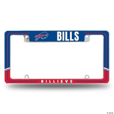Rico Industries NFL Football Buffalo Bills Two-Tone 12" x 6" Chrome All ...