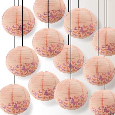 PaperLanternStore 12 PACK 14" Artisan Print Butterfly Daydreams Paper ...